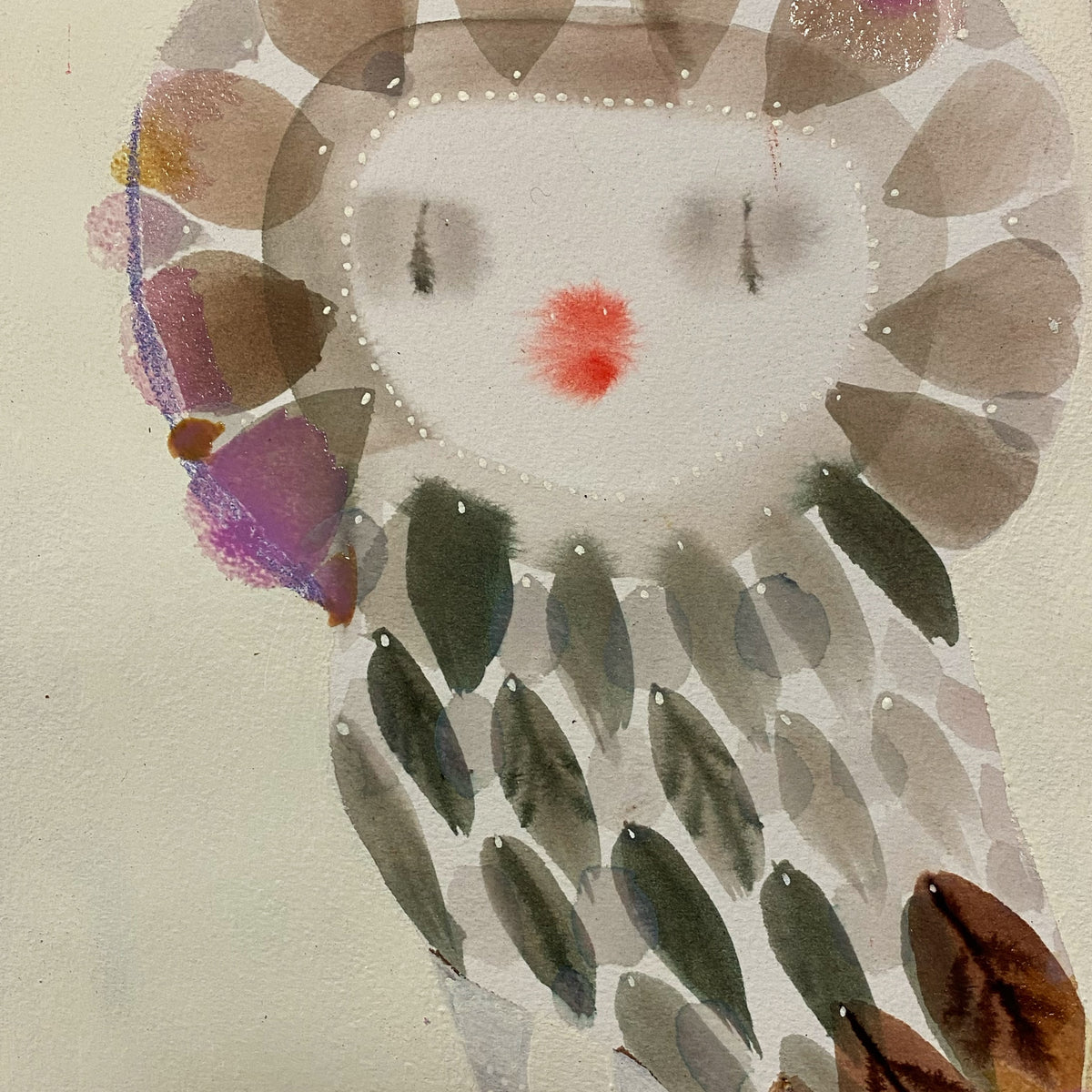 SNOWY - ORIGINAL WATERCOLOUR – Jessie Breakwell Gallery